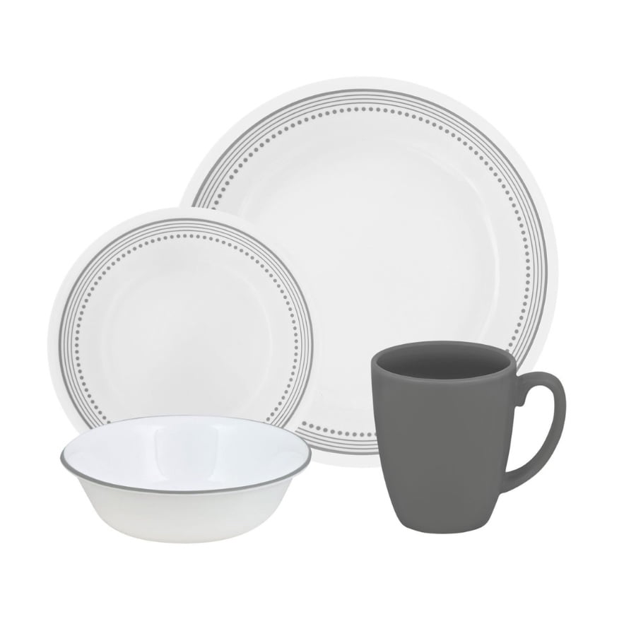 Corelle Livingware Mystic Grey 16pcs – Kitchen Plaza