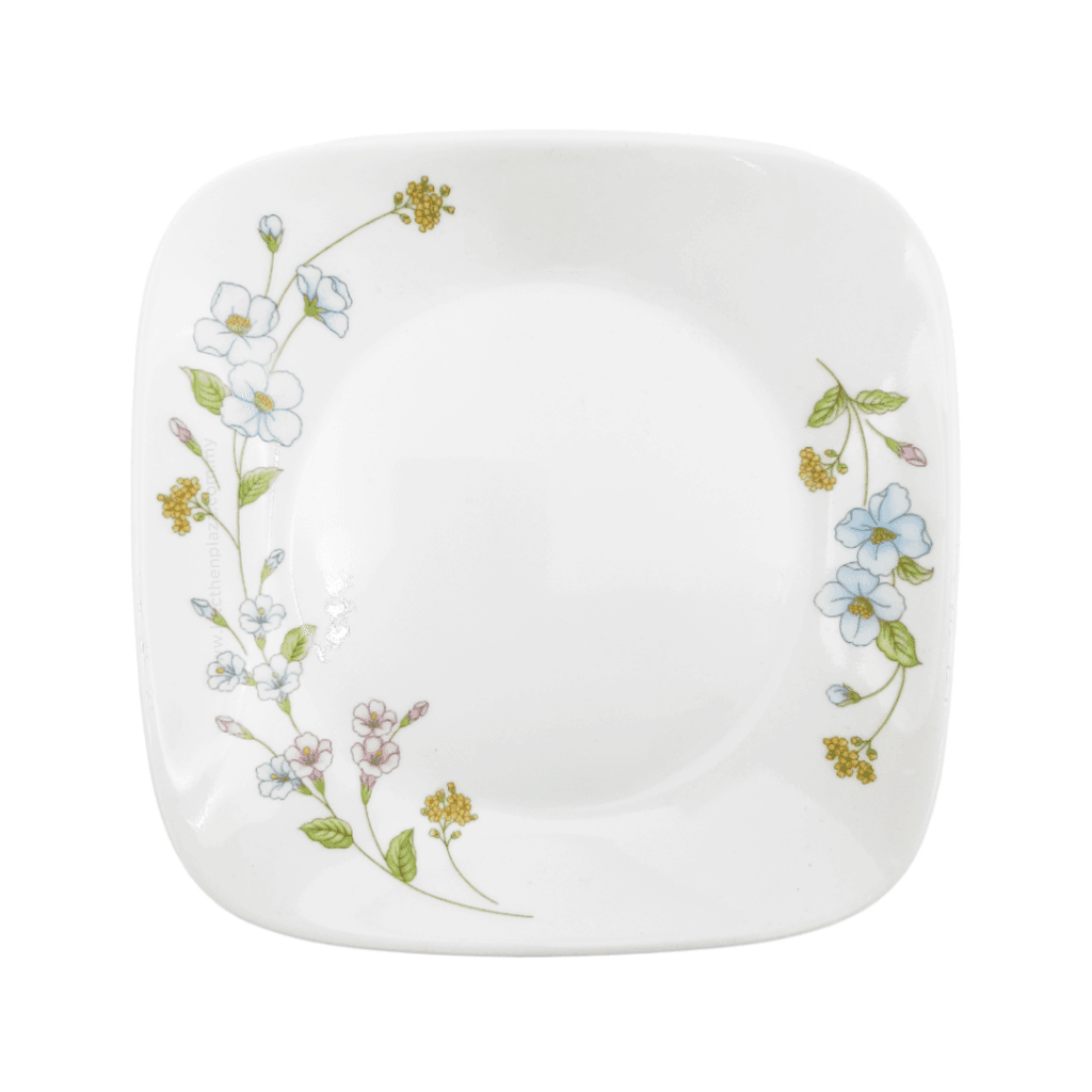 Corelle Square Deluxe Pastel Bouquet Bread & Butter Plate 16.5cm x 16 ...