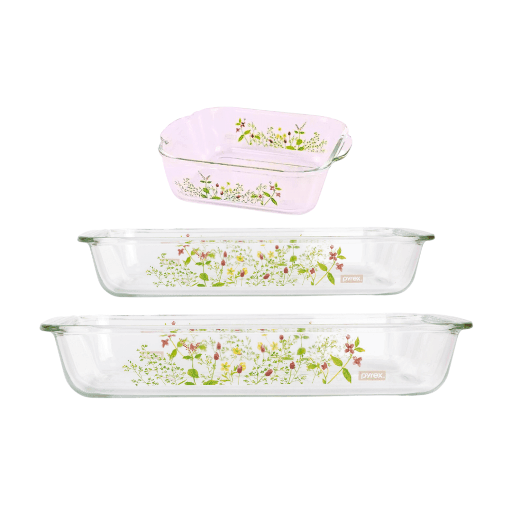Pyrex Decorated Oblong/Square Bakeware Provence Garden – Kitchen Plaza