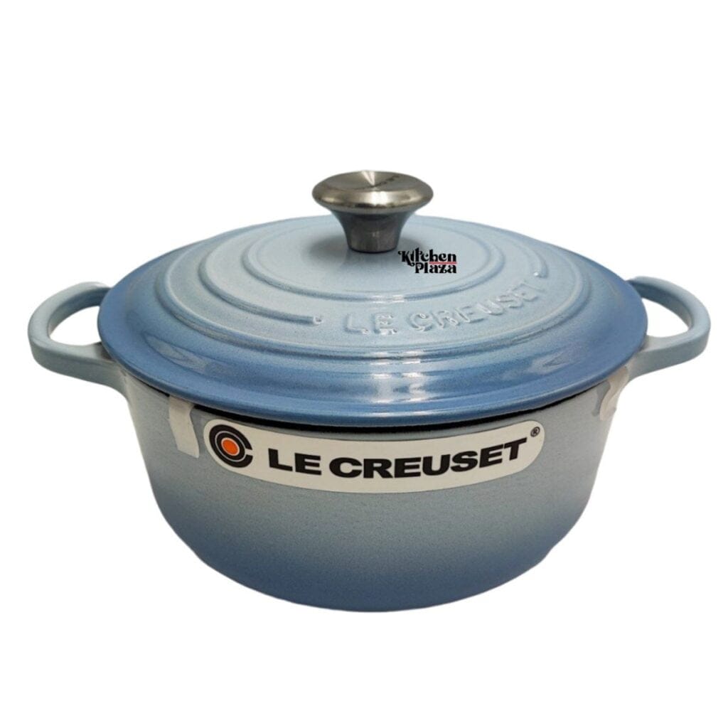 Le Creuset Round Casserole 24cm Coastal Blue – Kitchen Plaza