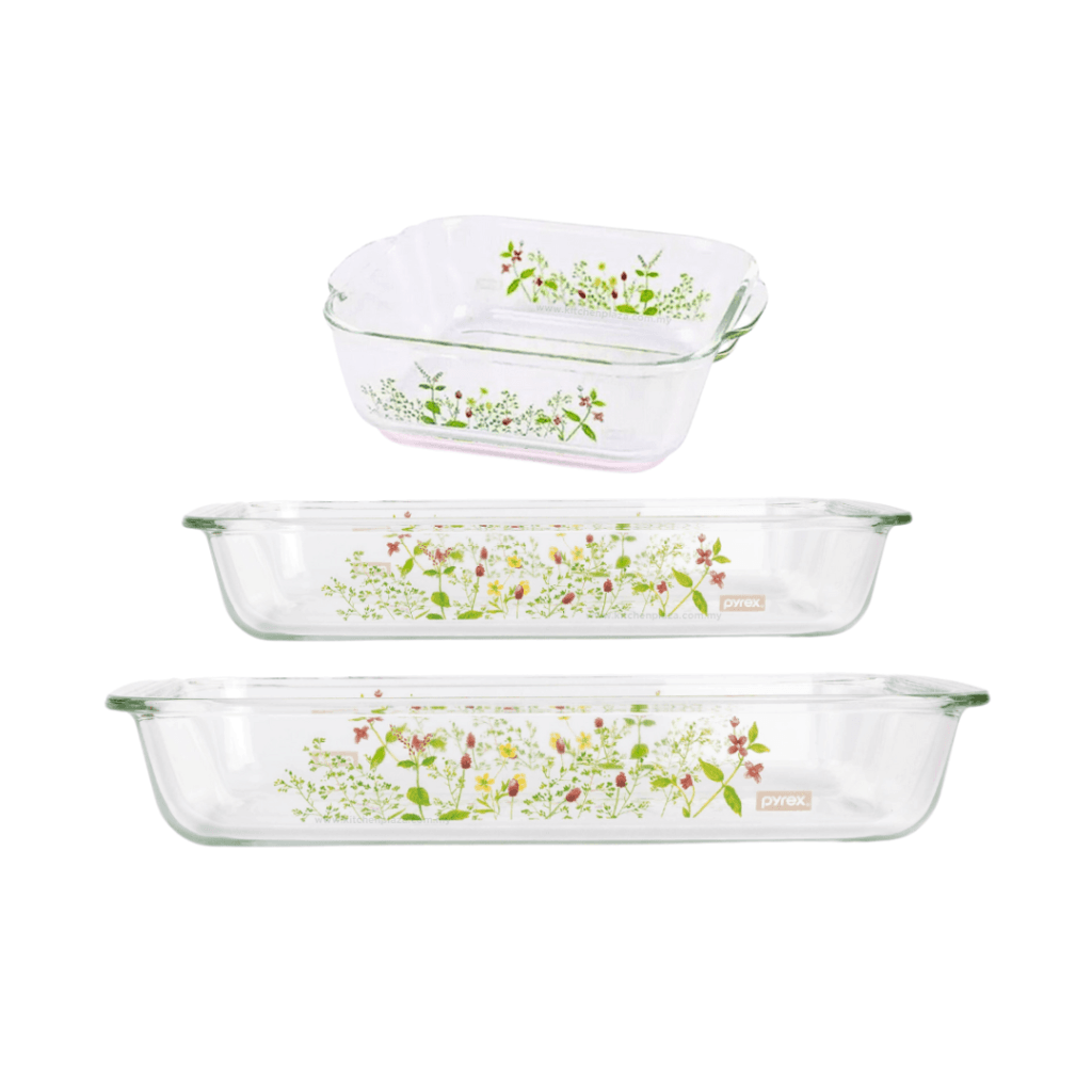 Pyrex Decorated Oblong/Square Bakeware Provence Garden – Kitchen Plaza