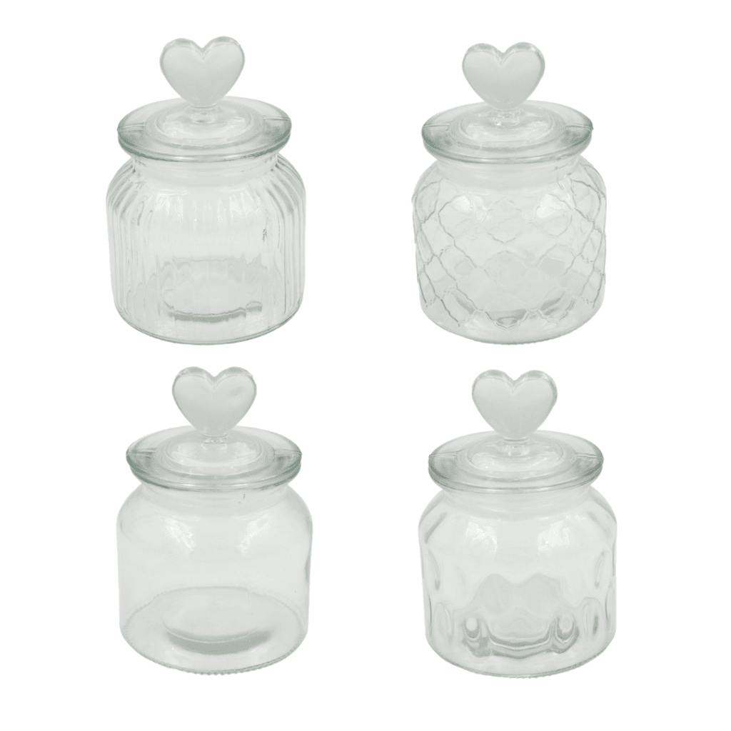 Nordic Glass Jar Food Storage with Love Lid – Kitchen Plaza