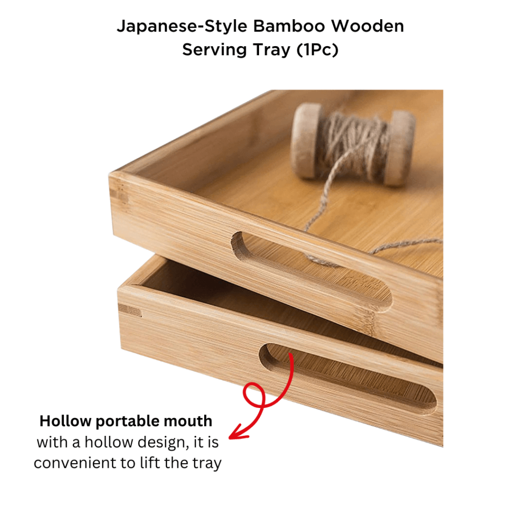 Nordic Japanese-Style Bamboo Wooden Tray – Kitchen Plaza