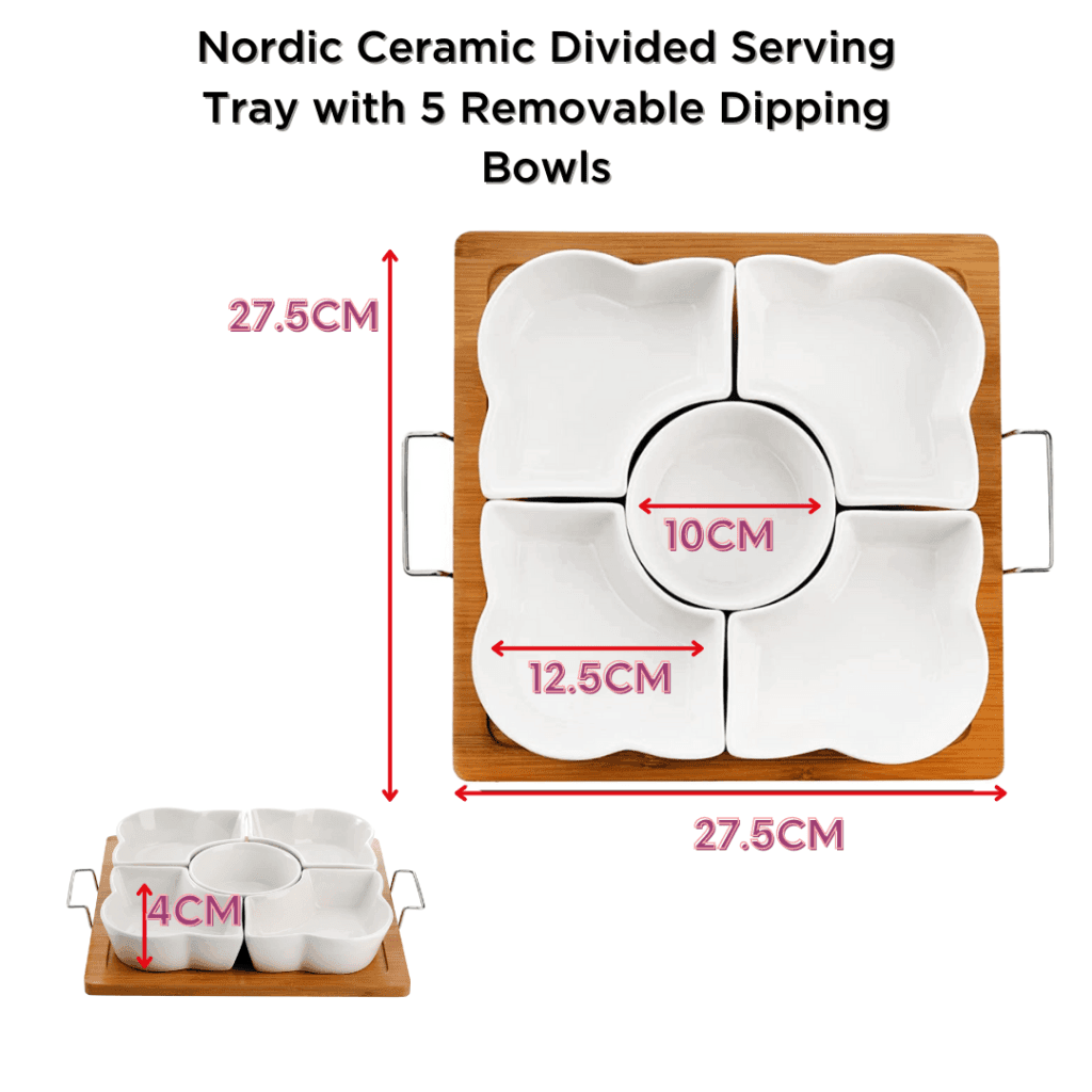 Nordic Ceramic Large Divided Serving Tray – Kitchen Plaza