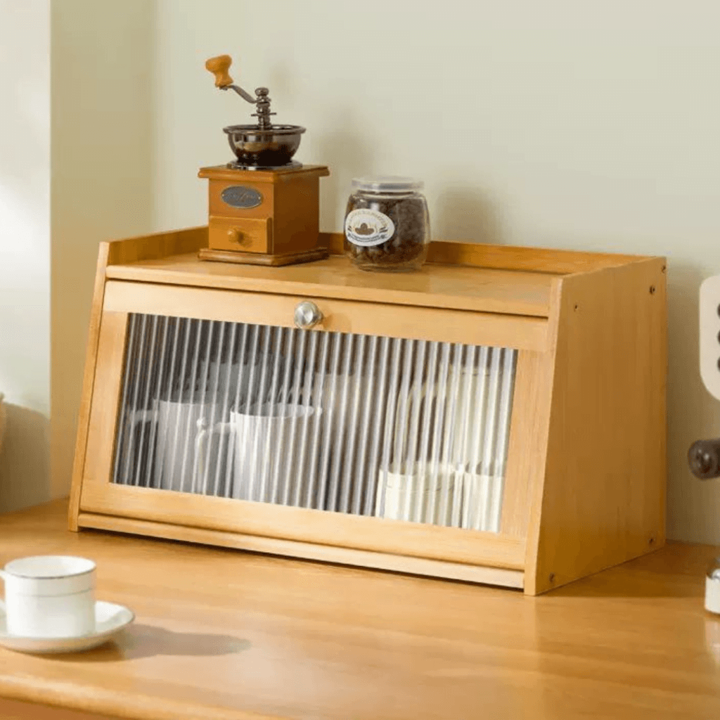 Muji Style Bamboo Countertop Retro Storage Cabinet – Kitchen Plaza