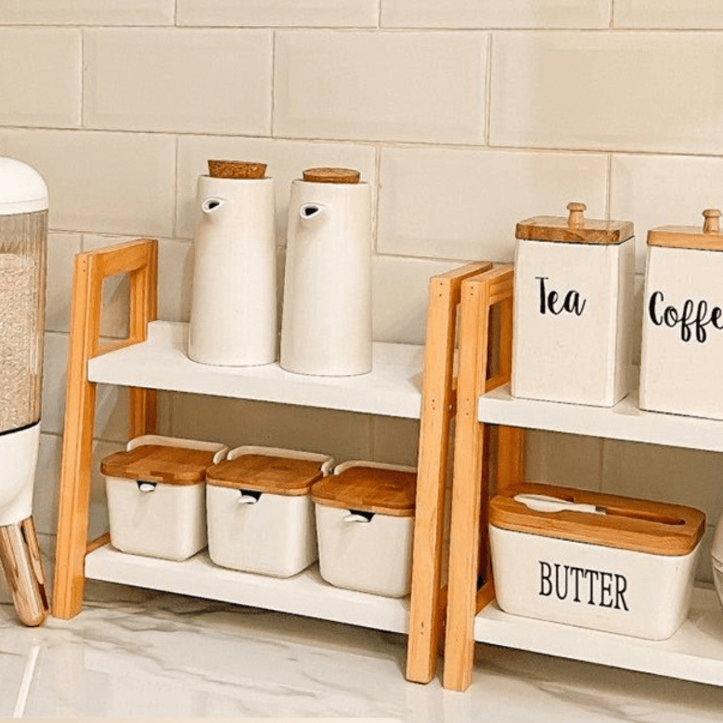 Muji Style 2-Tier White Spice Storage Rack – Kitchen Plaza