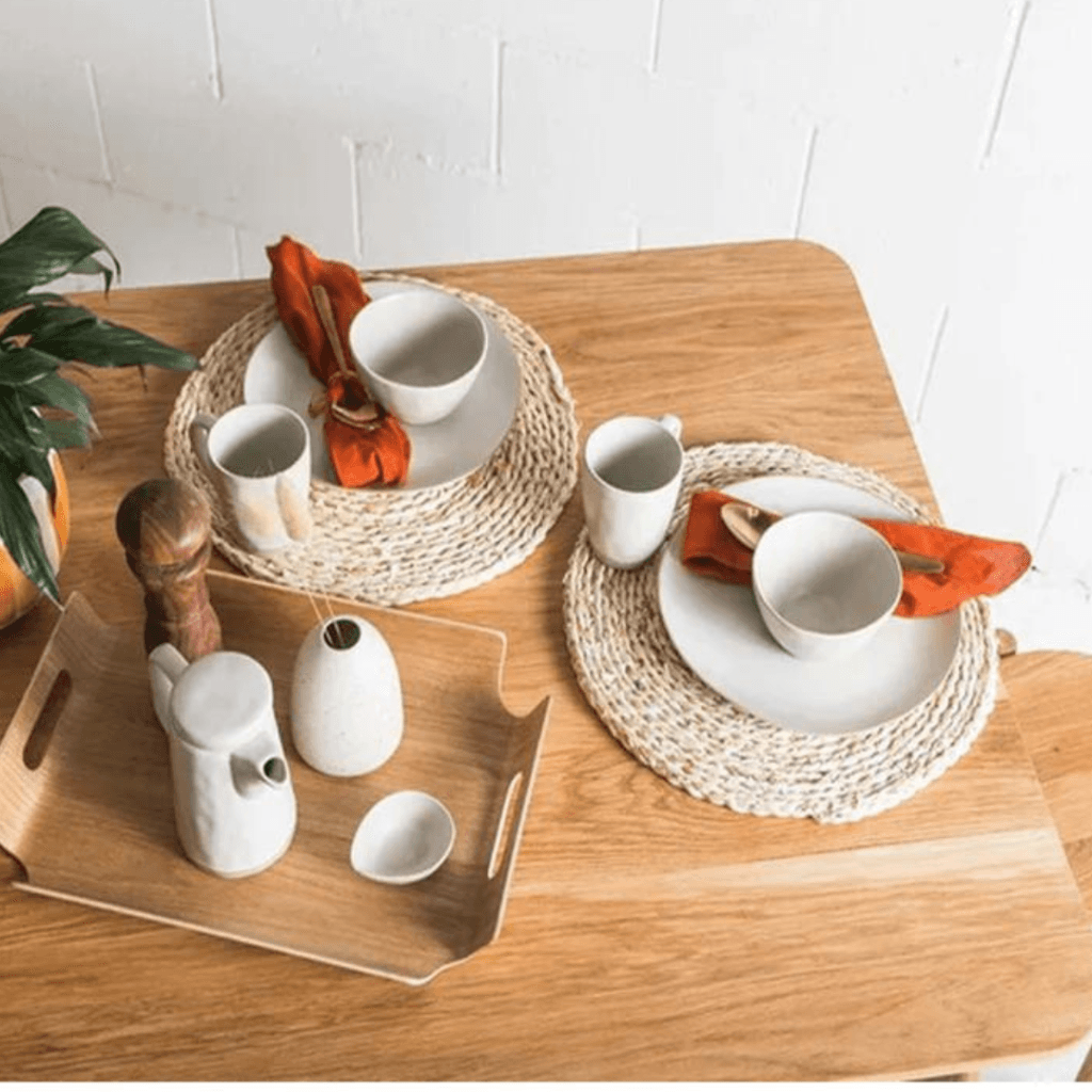 Nordic Curved Wooden Serving Tray with Handle (1 unit) – Kitchen Plaza