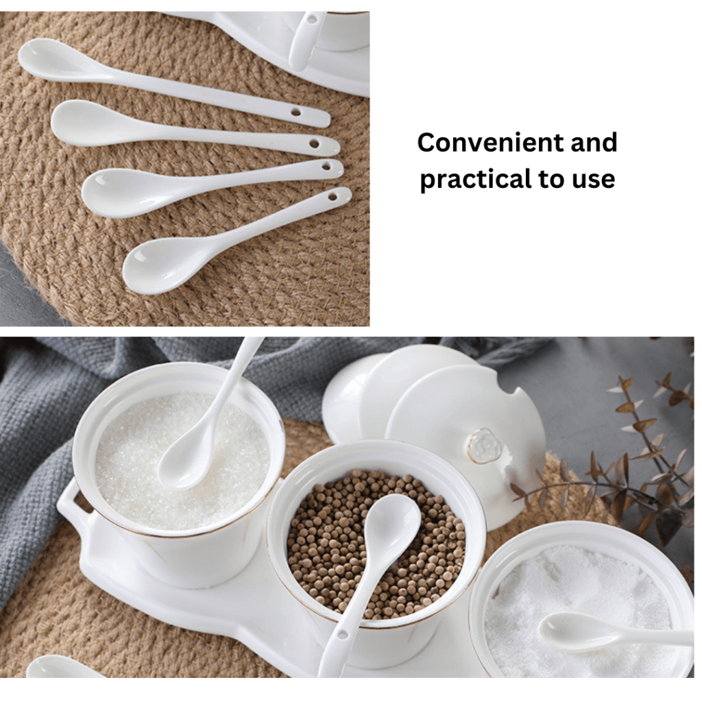 Nordic Ceramic White Spoon (1 Unit) – Kitchen Plaza