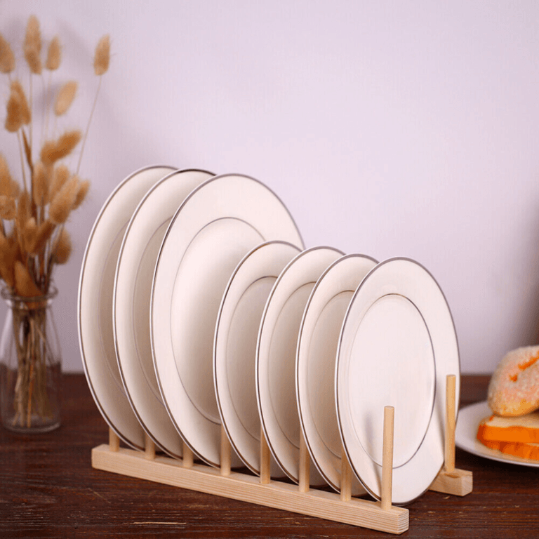 Muji Multipurpose Dish Rack Bamboo Plate Holder – Kitchen Plaza