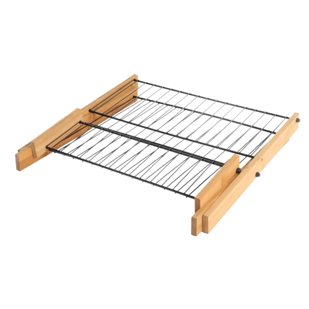 Muji Stainless Steel Bamboo Foldable Dish Drying Rack – Kitchen Plaza