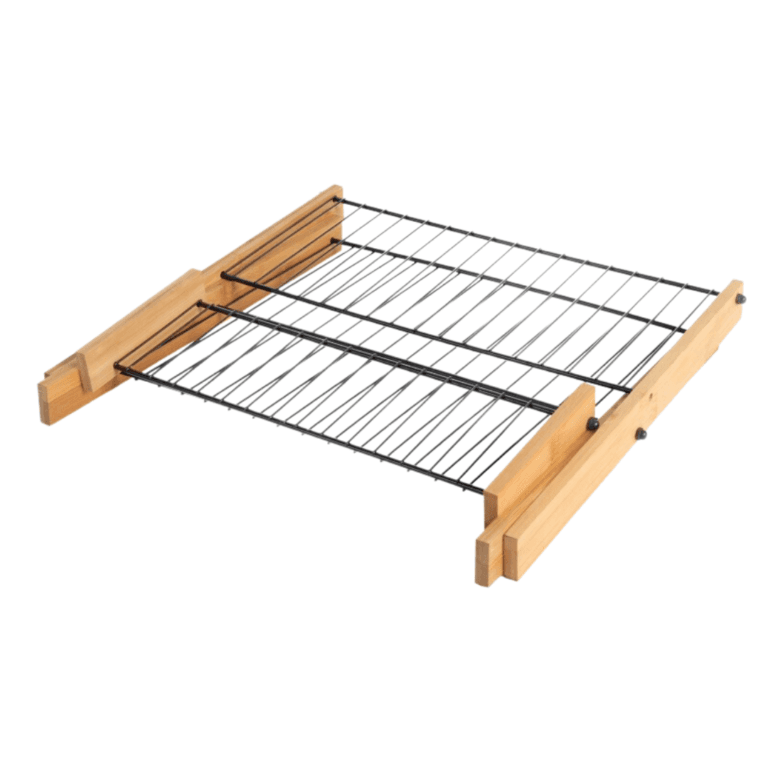 Muji Stainless Steel Bamboo Foldable Dish Drying Rack – Kitchen Plaza