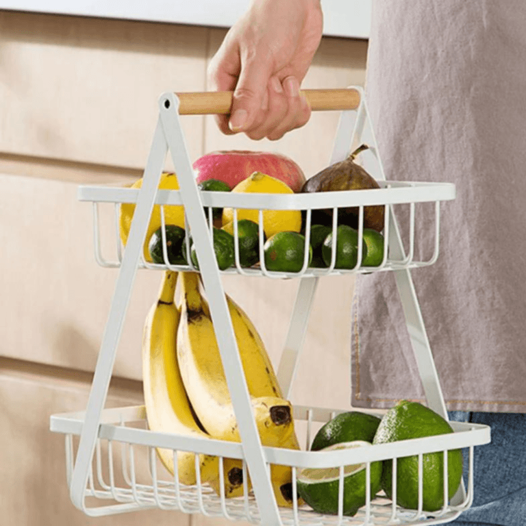 Muji Portable Storage Basket with Wooden Handle – Kitchen Plaza