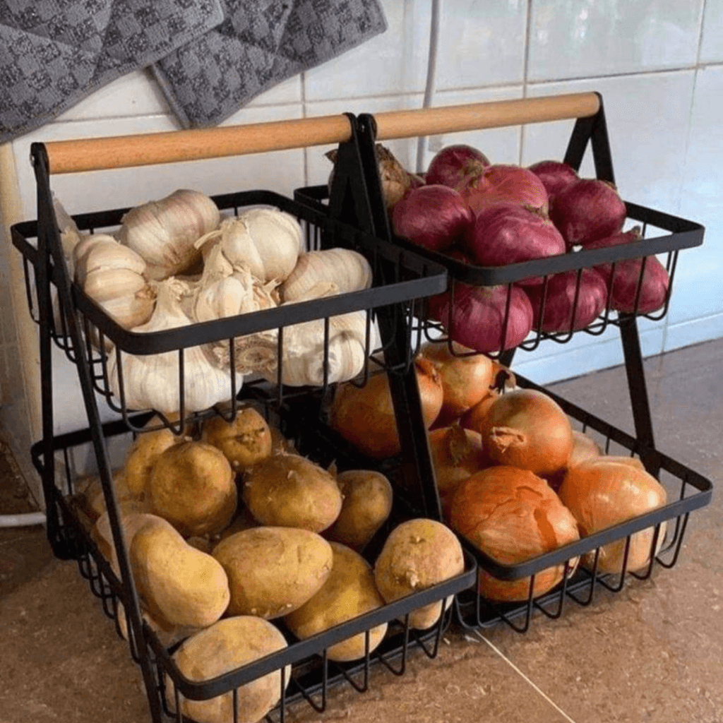 Muji Portable Storage Basket with Wooden Handle – Kitchen Plaza