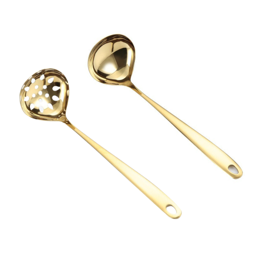 Yasmeen Gold Thick Stainless Steel Spoon Soup (1 unit) – Kitchen Plaza