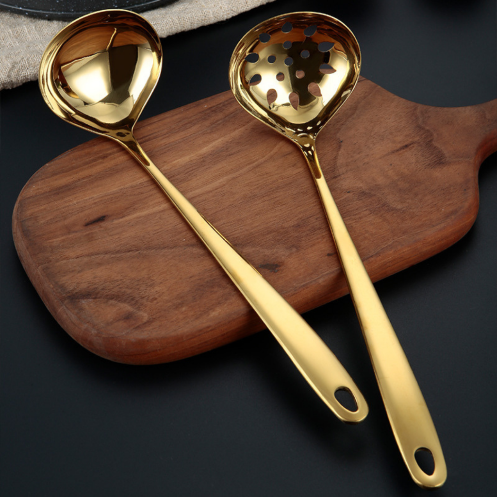 Yasmeen Gold Thick Stainless Steel Spoon Soup (1 unit) – Kitchen Plaza