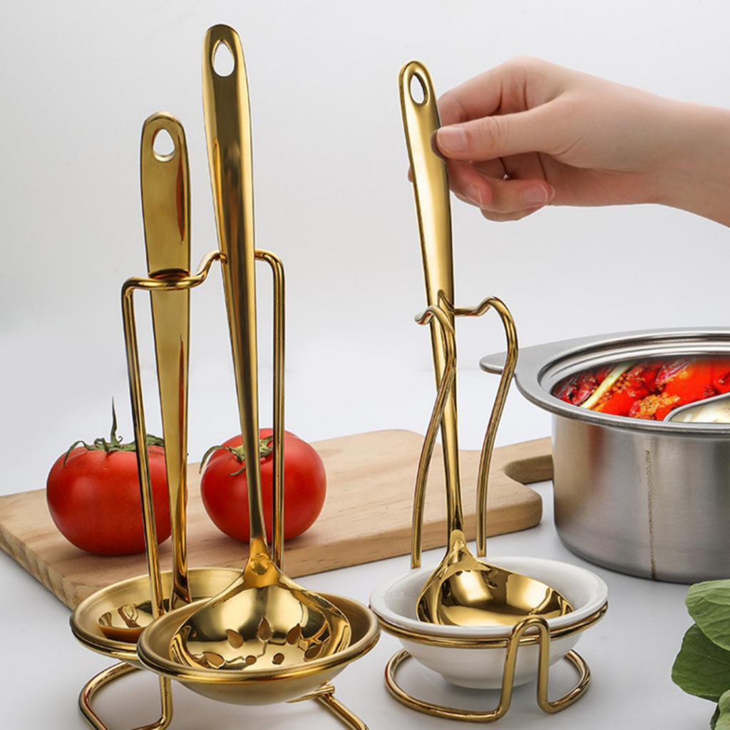 Yasmeen Gold Thick Stainless Steel Spoon Soup (1 unit) – Kitchen Plaza