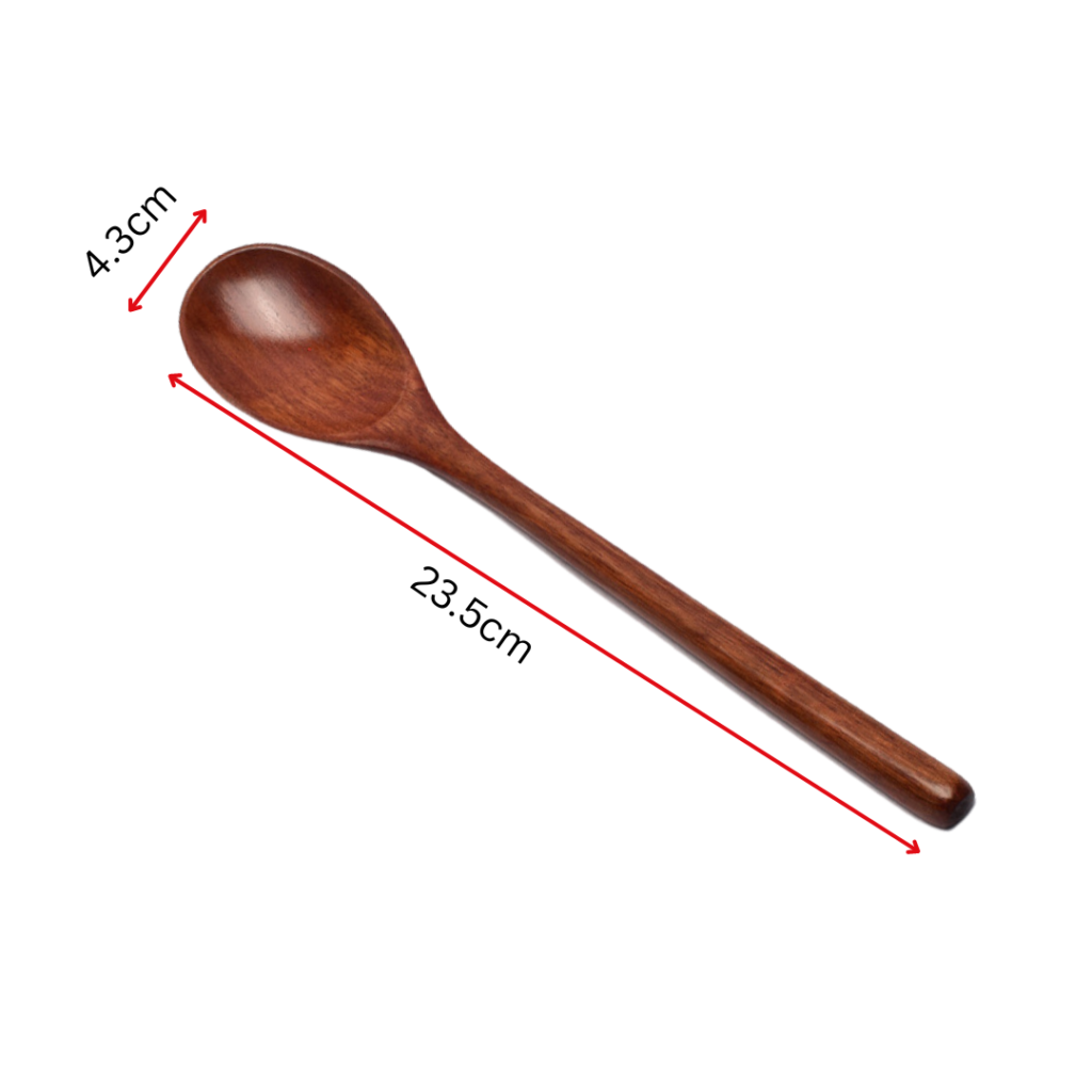 Nordic Long Handle Wooden Spoon (1 Unit) / Sudu Khairul Aming – Kitchen ...