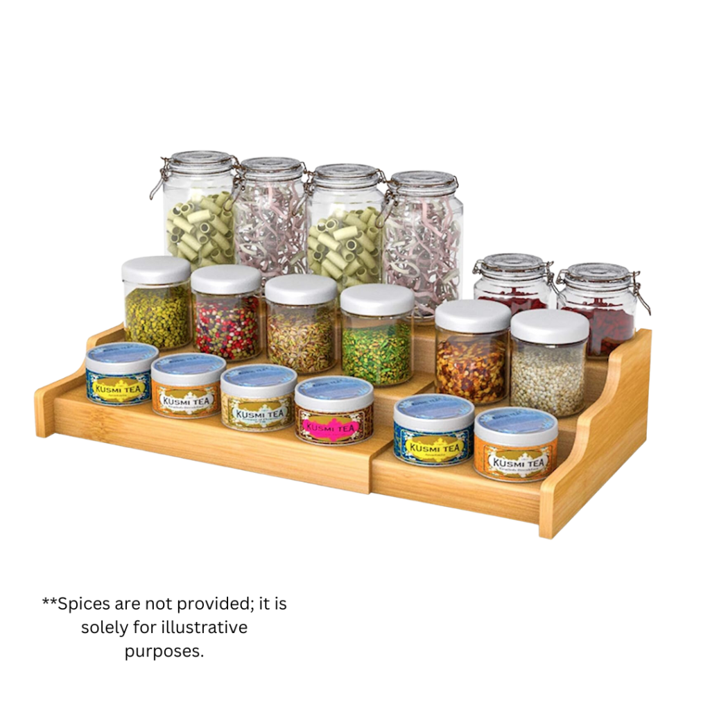 Muji Style Expandable 3-Tier Bamboo Spice Rack – Kitchen Plaza