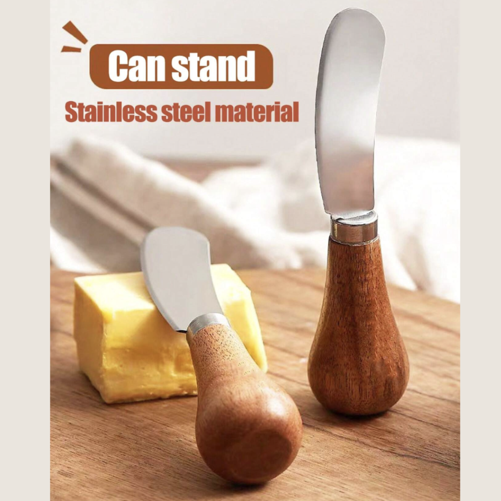 Nordic Mini Standing Butter Spreader Knife (Wooden Handle) – Kitchen Plaza