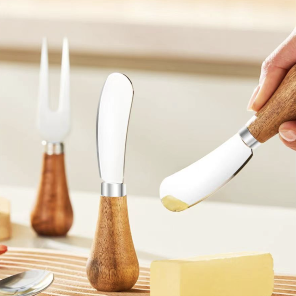 Nordic Mini Standing Butter Spreader Knife (Wooden Handle) – Kitchen Plaza