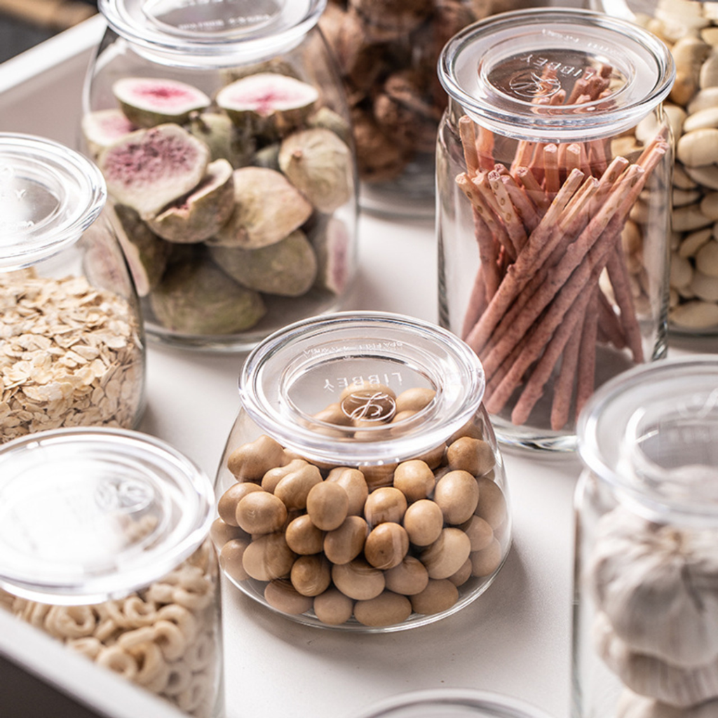 Libbey Style Transparent Glass Airtight Jar Vibe Tapered (1 unit ...