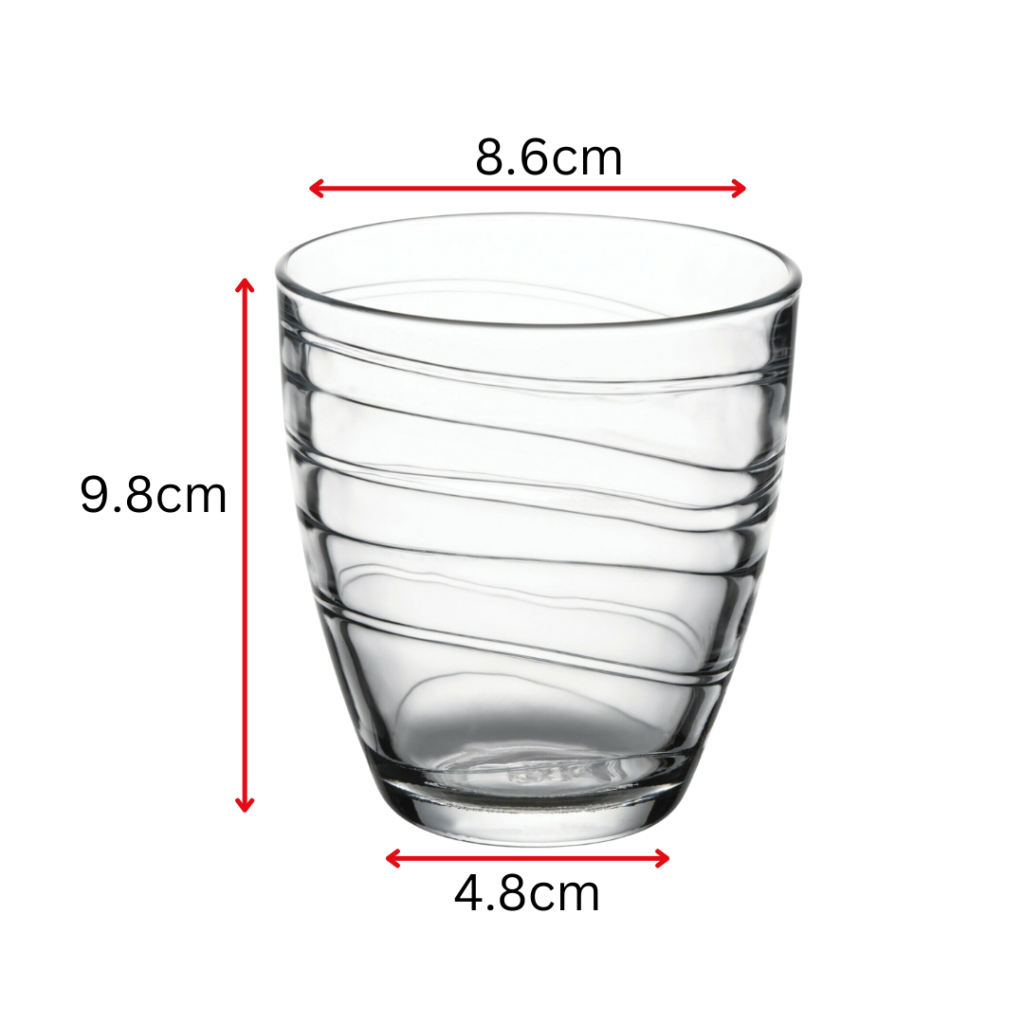 Transparent Drinking Glass Swirl Mixer Design 310mL – Q8570 (1 unit ...