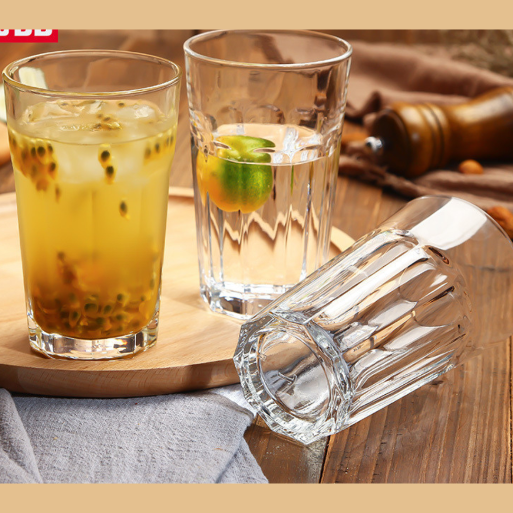 Transparent Drinking Tall Glass Swedish Design 410mL – CMD0275 (1 unit ...