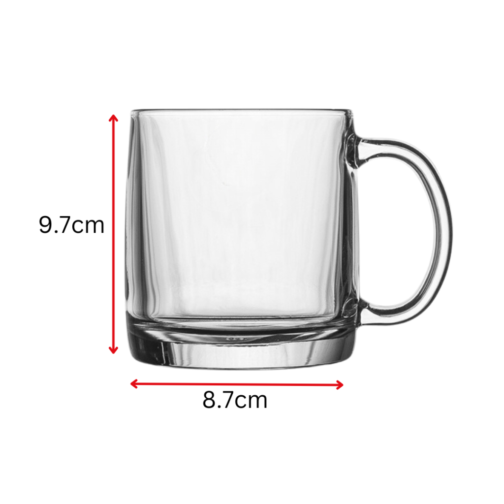 Transparent Tempered Glass Mug 380mL (1 unit) – L3239 – Kitchen Plaza