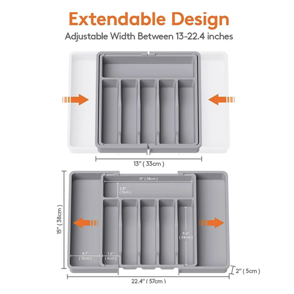 Expandable Cutlery Storage Tray (1 Unit) – Kitchen Plaza