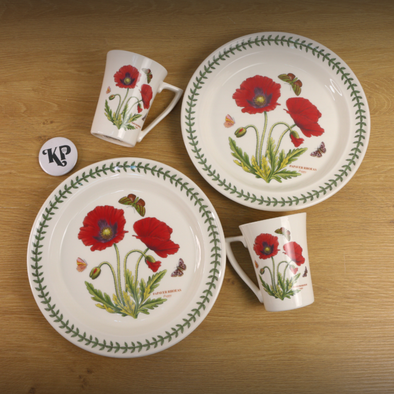 Portmeirion Botanic Garden Combo – Set Mawar 2 (Poppy) – Kitchen Plaza