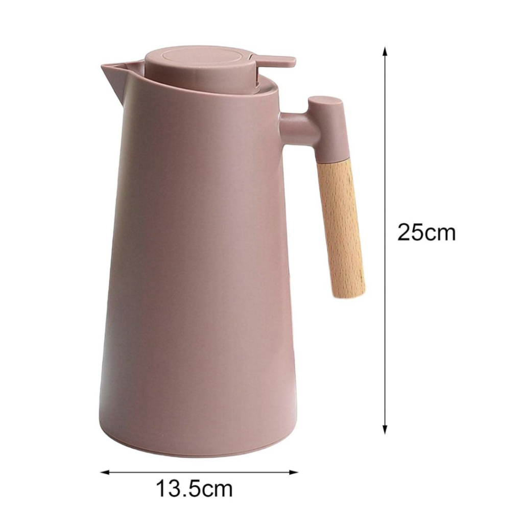Thermos Jug Simple 1L with Wooden Handle – Kitchen Plaza